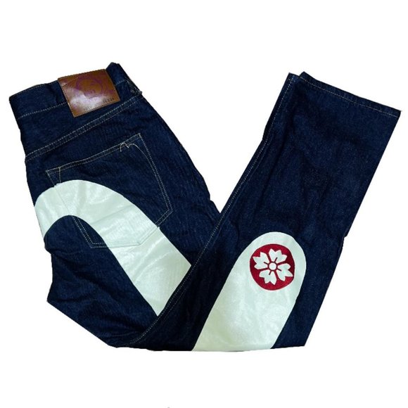 Evisu | Jeans | Evisu Daicock Flower Kamon Embroidery | Poshmark